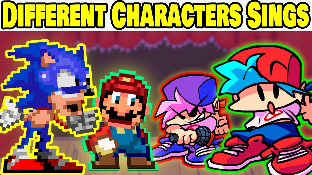 FNF Attack - Sonic For Hire Sings It 🎤 (Different Characters Sing It ...