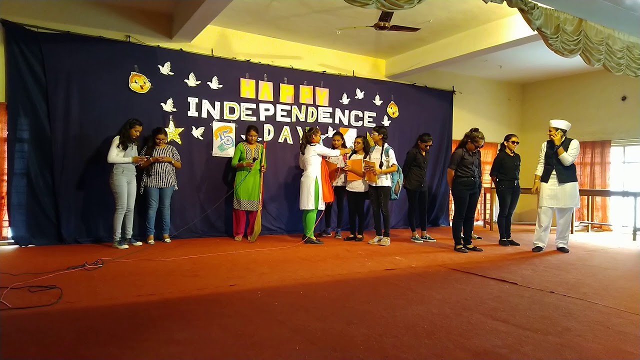 Meaning of Independence day an eye opener skit by students - YouTube