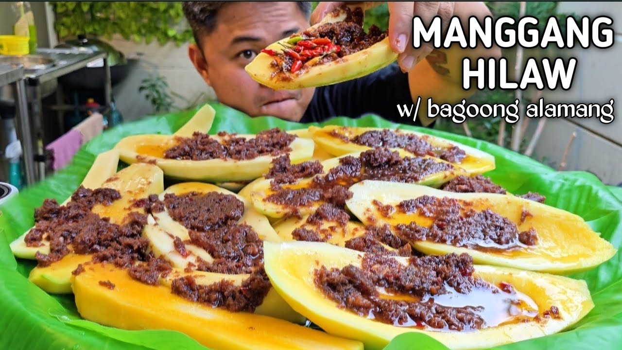 MANGGANG HILAW W/ BAGOONG ALAMANG | MUKBANG PHILIPPINES | TOL BULOY ...