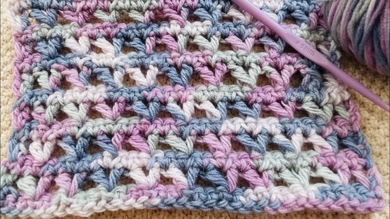 Crochet pattern for beginners- 2 easy steps - YouTube