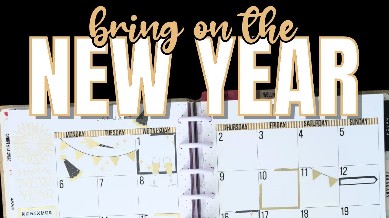 January 2025 Plan With Me Essential Holidays Mega Sticker Book - Happy ...