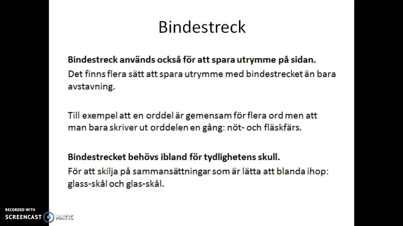 EvasSfi Bindestreck - YouTube