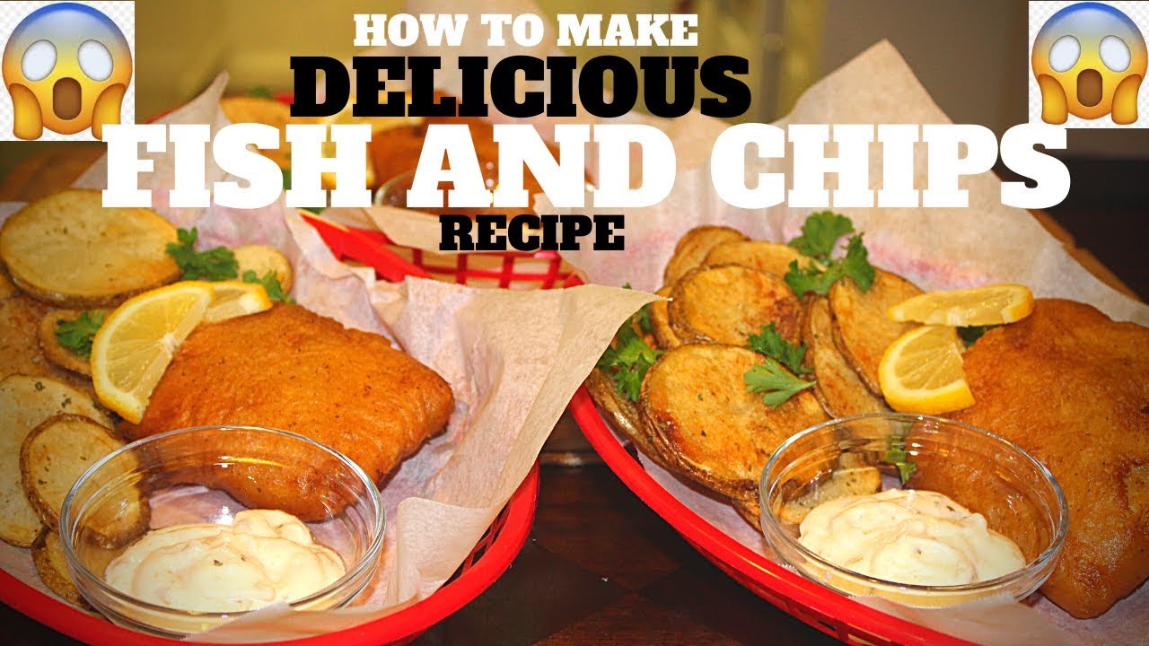 {CRISPY FRIED FISH & CHIPS RECIPE HOW TO MAKE DELICIOUS FISH AND CHIPS ...