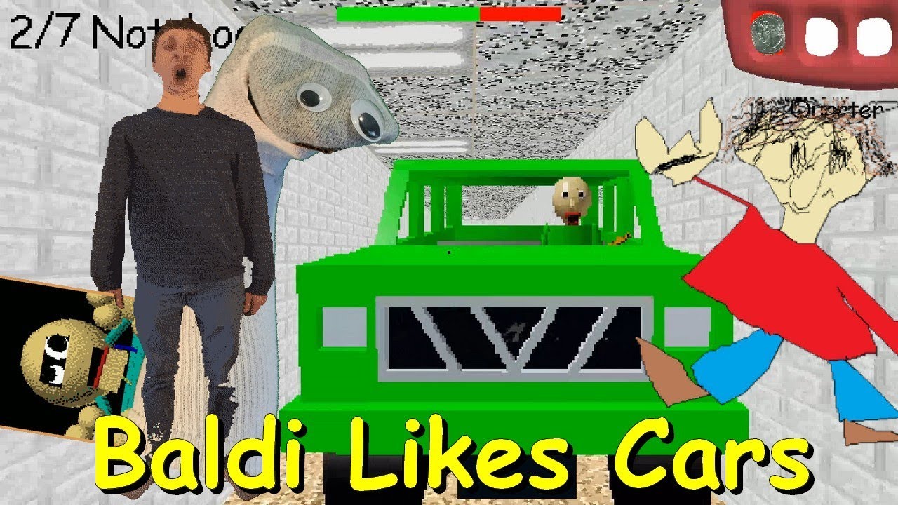 Baldi Likes Cars - Baldi's Basics V1.4.3 Mod - YouTube