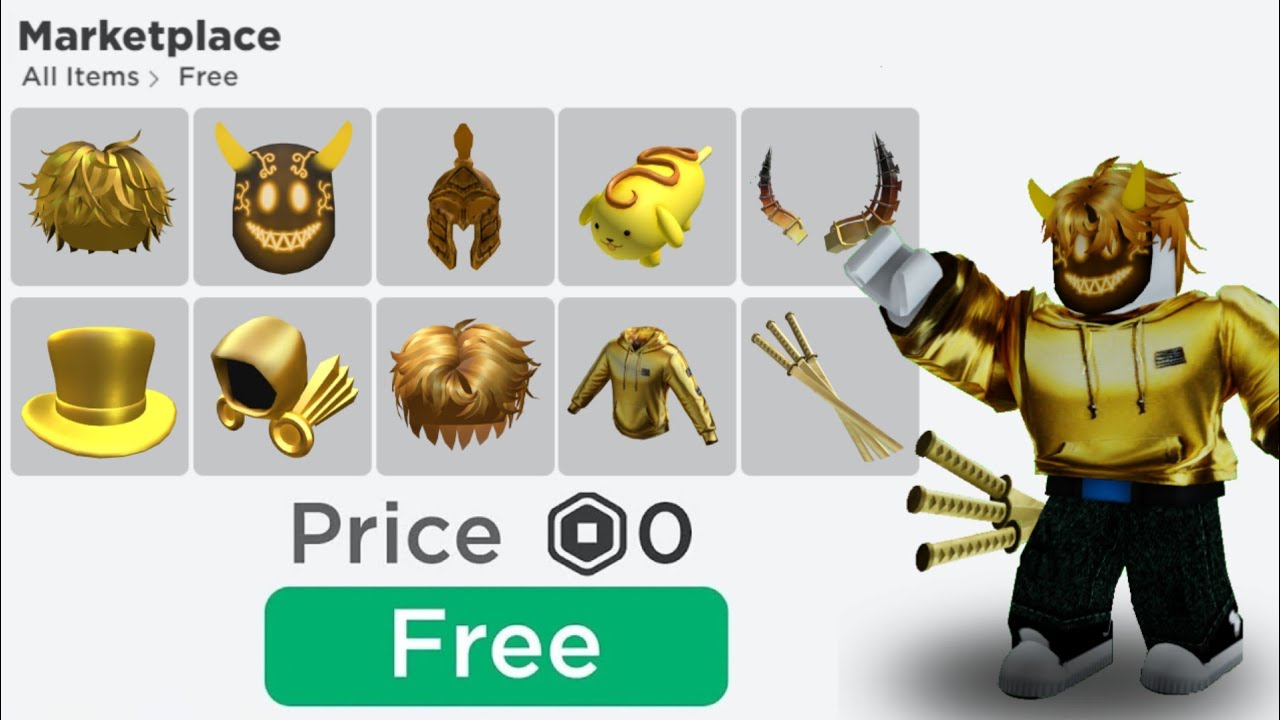 *GOLD ITEMS* EASY way to get FREE ROBLOX ITEMS!😲🤑 - YouTube