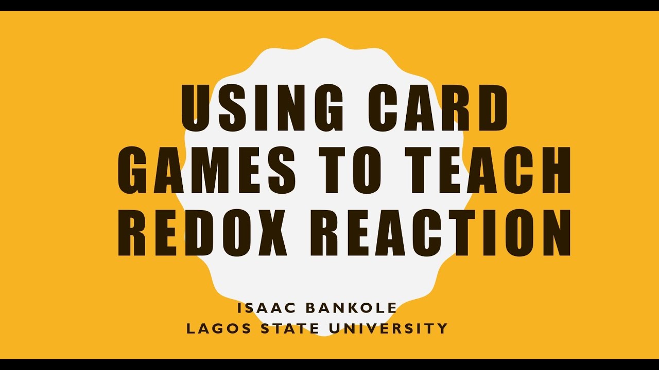 Using Card Games to Teach Redox Reaction - YouTube