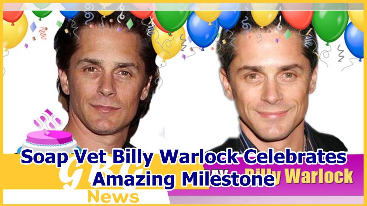 Soap Vet Billy Warlock Celebrates Amazing Milestone - YouTube