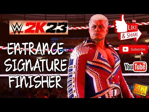 WWE 2K23 CODY RHODES Entrance Signature Finisher PS4 PS5 #codyrhodes # ...
