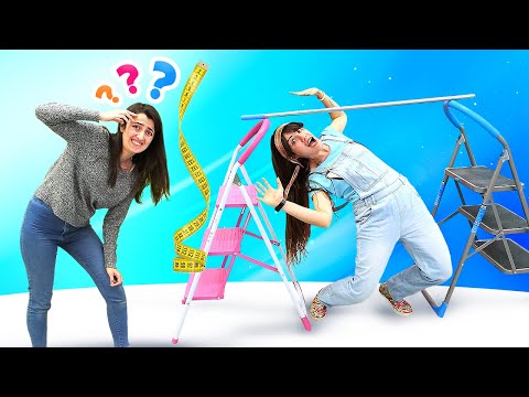 Komik video. Sevcan ve Ümit uzun boylu olmanın zorlukları!