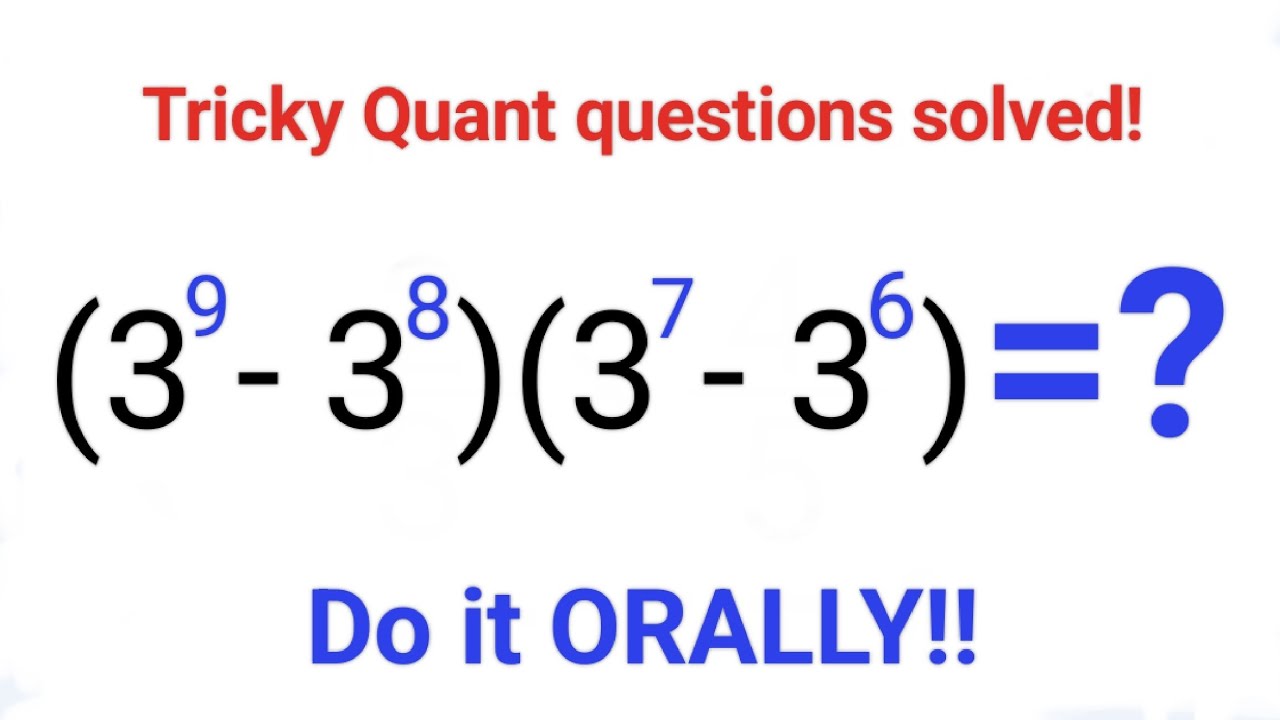 How to solve these Indices based Quant questions ORALLY!! - YouTube