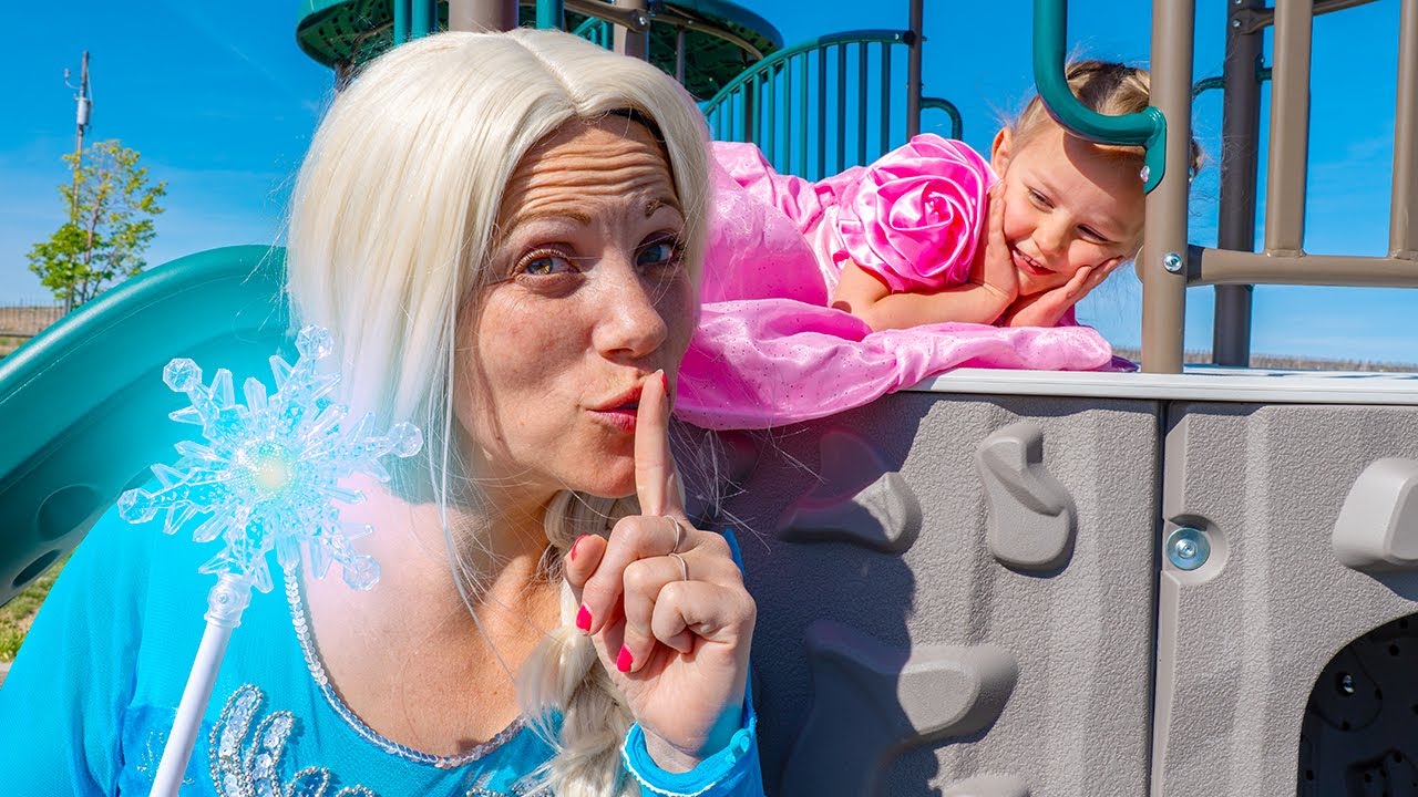 Elsa and Ariel Play Hide and Seek with Princess Butterfly! - YouTube