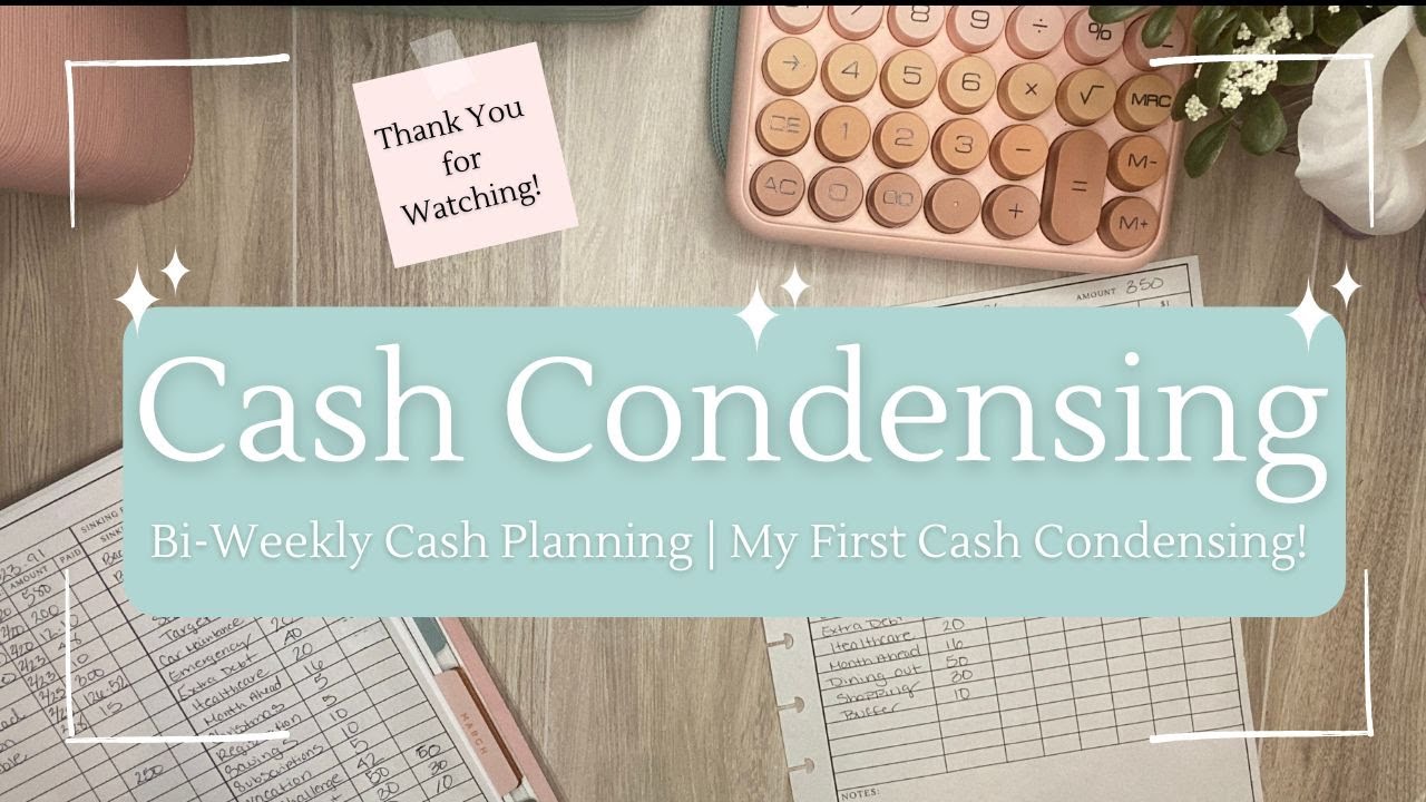 My First Cash Condensing! | Cash Stuffing | Adding Placeholders - YouTube