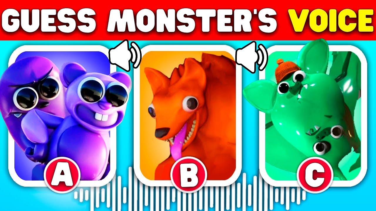 Guess the MONSTER'S VOICE garten of banban 4 official trailer handy dan ...