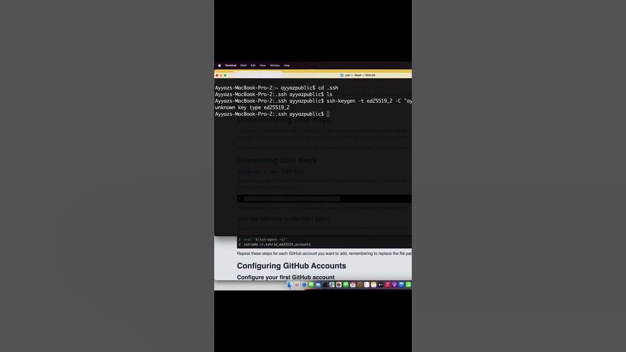 #shorts use multiple github accounts on same machine - YouTube