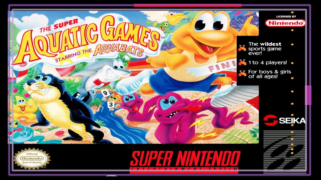 SNES Super Side Quest - Game # 494 - The Super Aquatic Games Starring ...