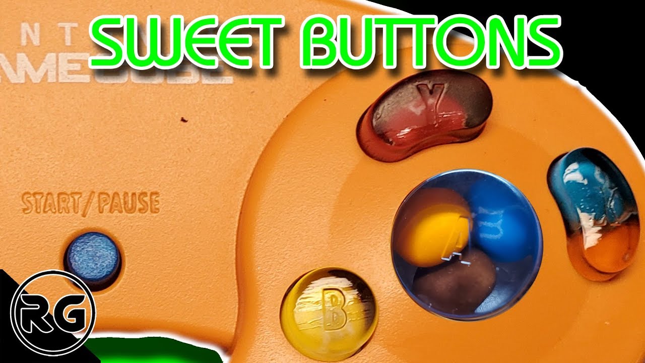 Gamecube Controller Mod - Halloween Candy Buttons - YouTube