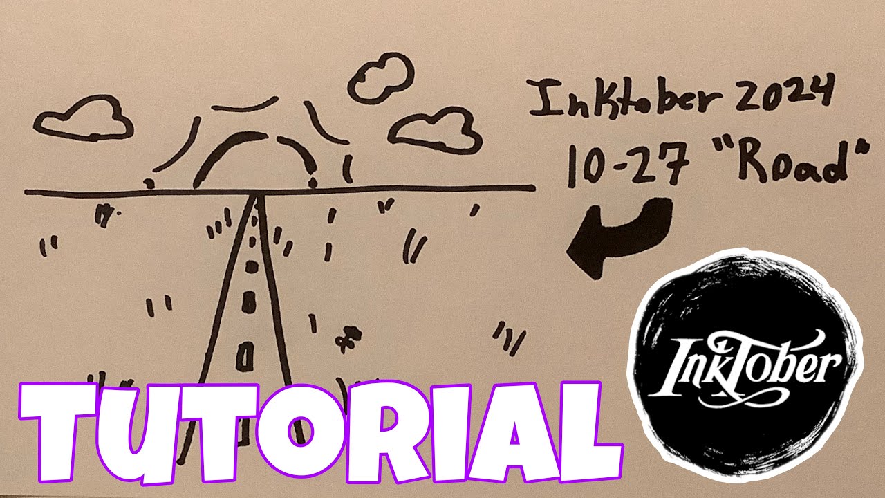 Road - Inktober 2024 Tutorial - YouTube