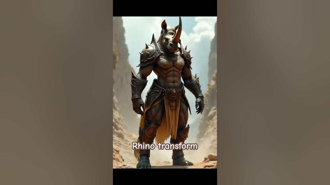 Rhino transformation #ai #rhino #transformation - YouTube