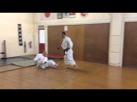 Norwich Shotokan Karate Club hitting on the move, head shots dojo ...