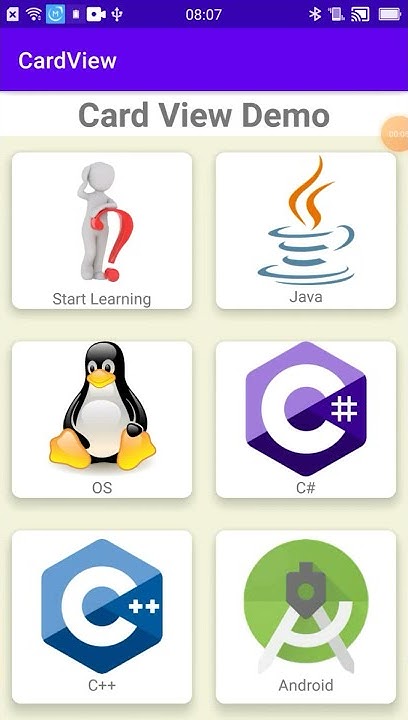 android studio demo | android cardview demo - YouTube