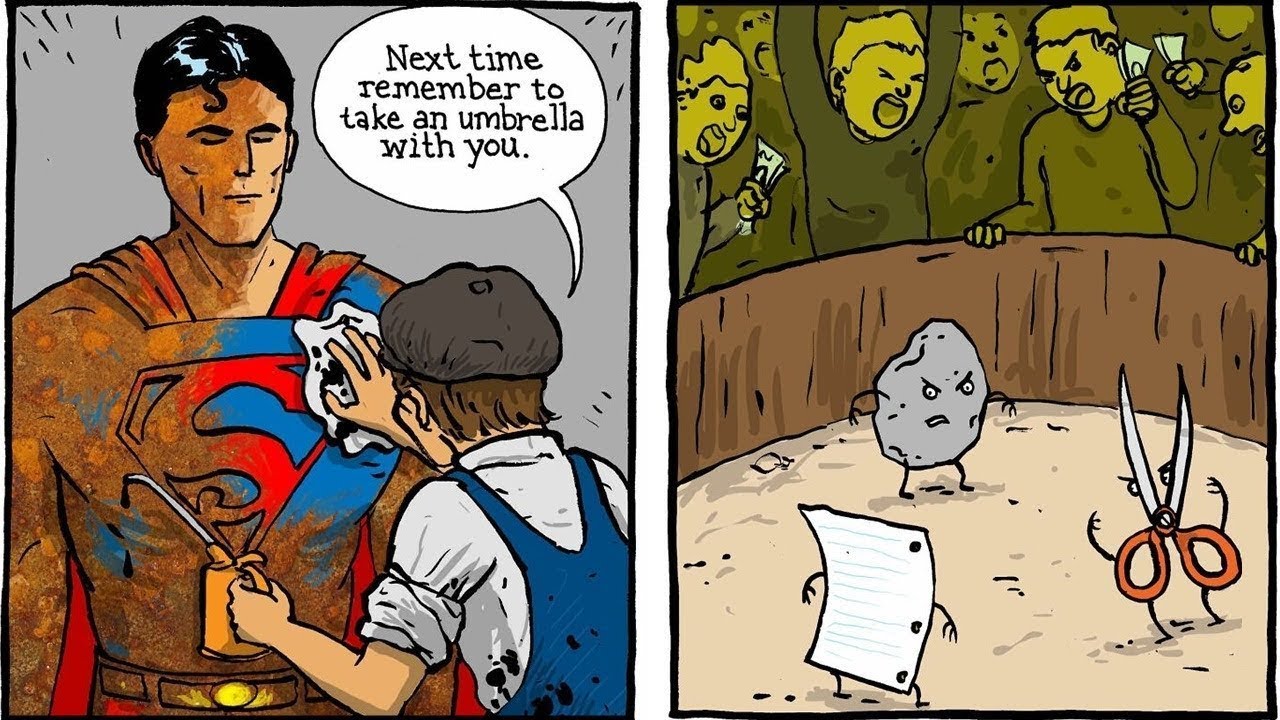 Artist Turns His Silly And Absurd Ideas Into Comics - YouTube