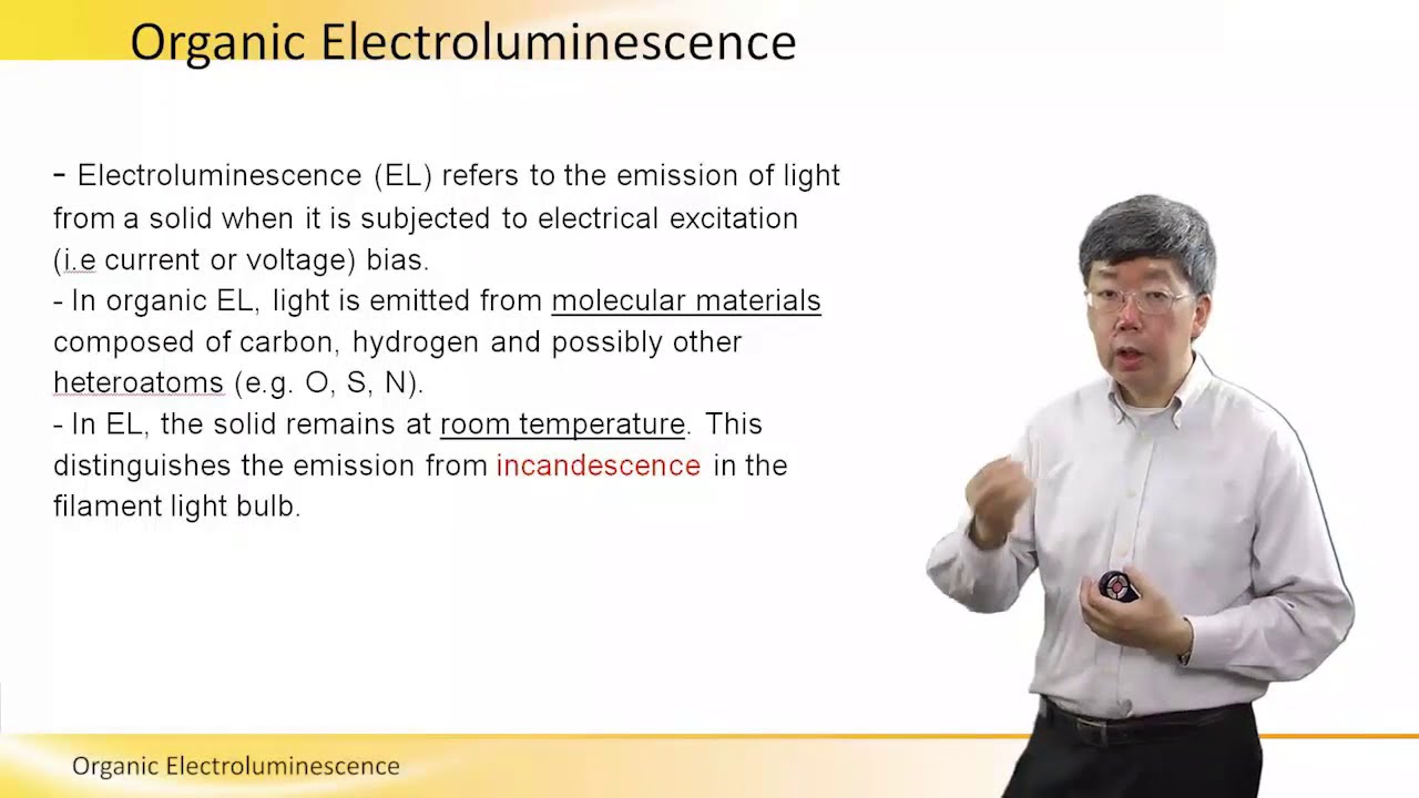 What is Organic EL - Electroluminescence - YouTube