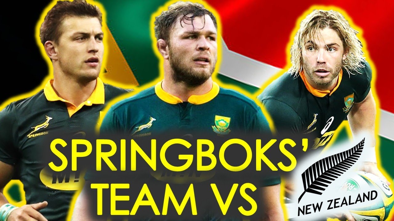 SPRINGBOKS TEAM vs All Blacks | Rugby Championship 2019 | Week 2 - YouTube