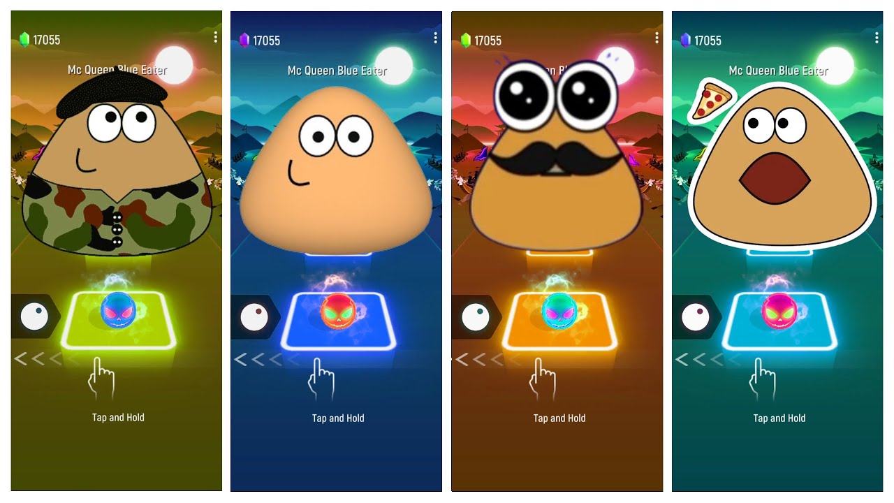 Pou Collection 🆚 Pou Animation 🆚 Boss Pou 🆚 Baby Pou 🎶 Tiles Hop Edm ...