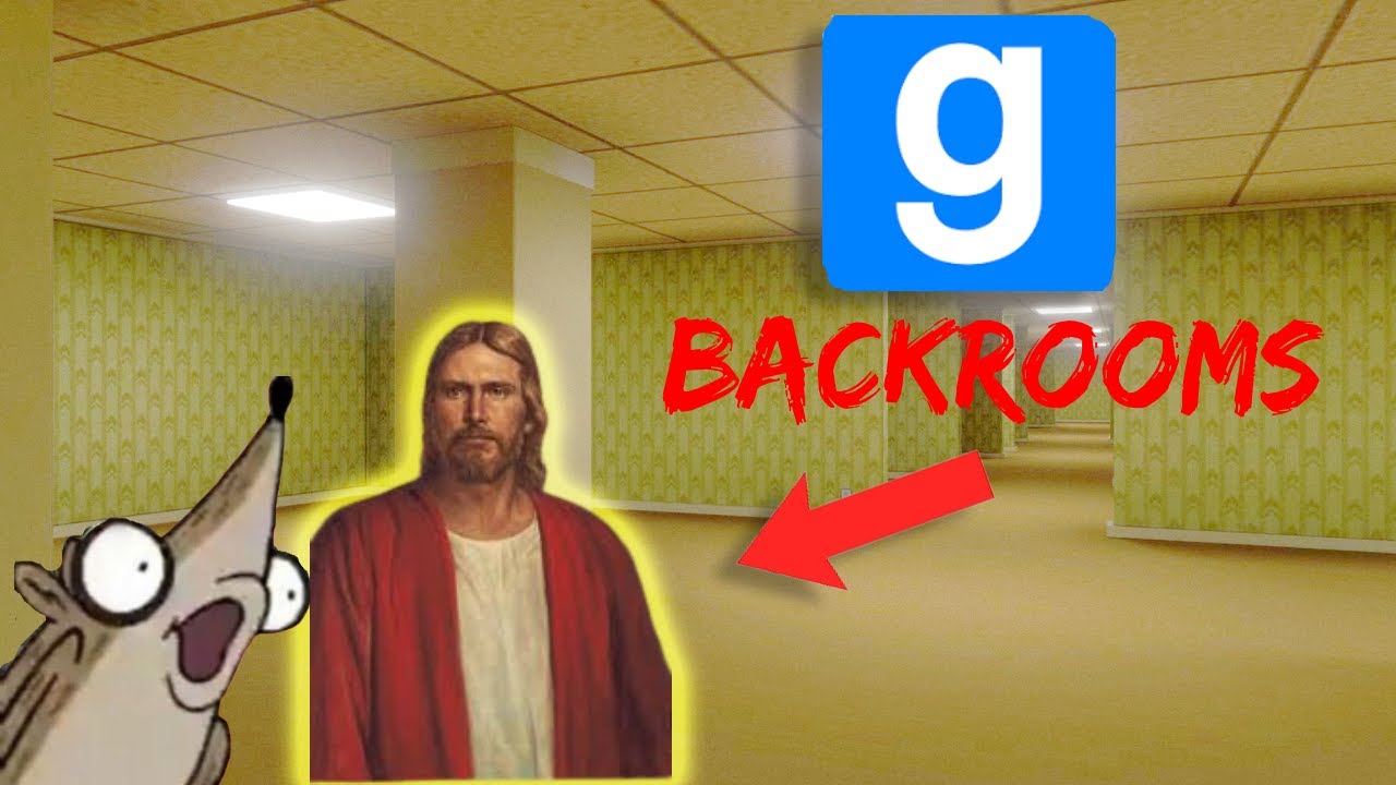 Exploring The Backrooms Again In Gmod - Garry's Mod/ Gmod Scary Map - YouTube