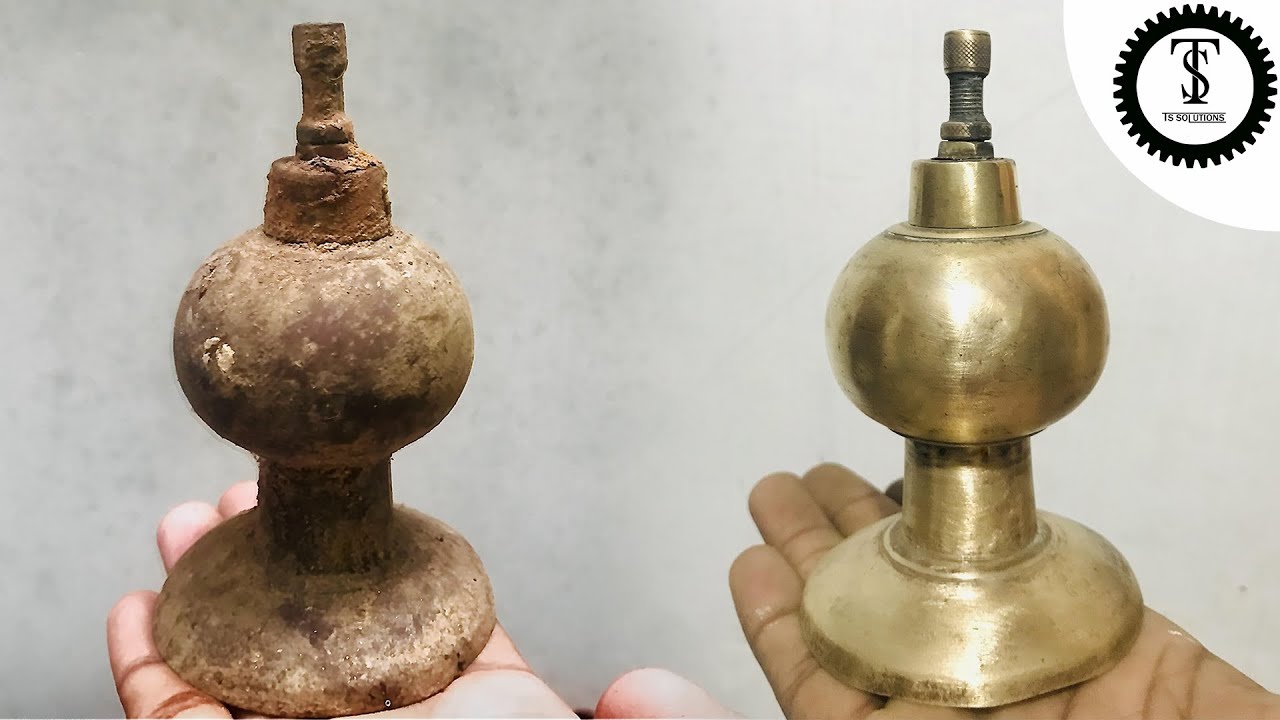 Old Lamp Restoration | How Polish Brass - YouTube