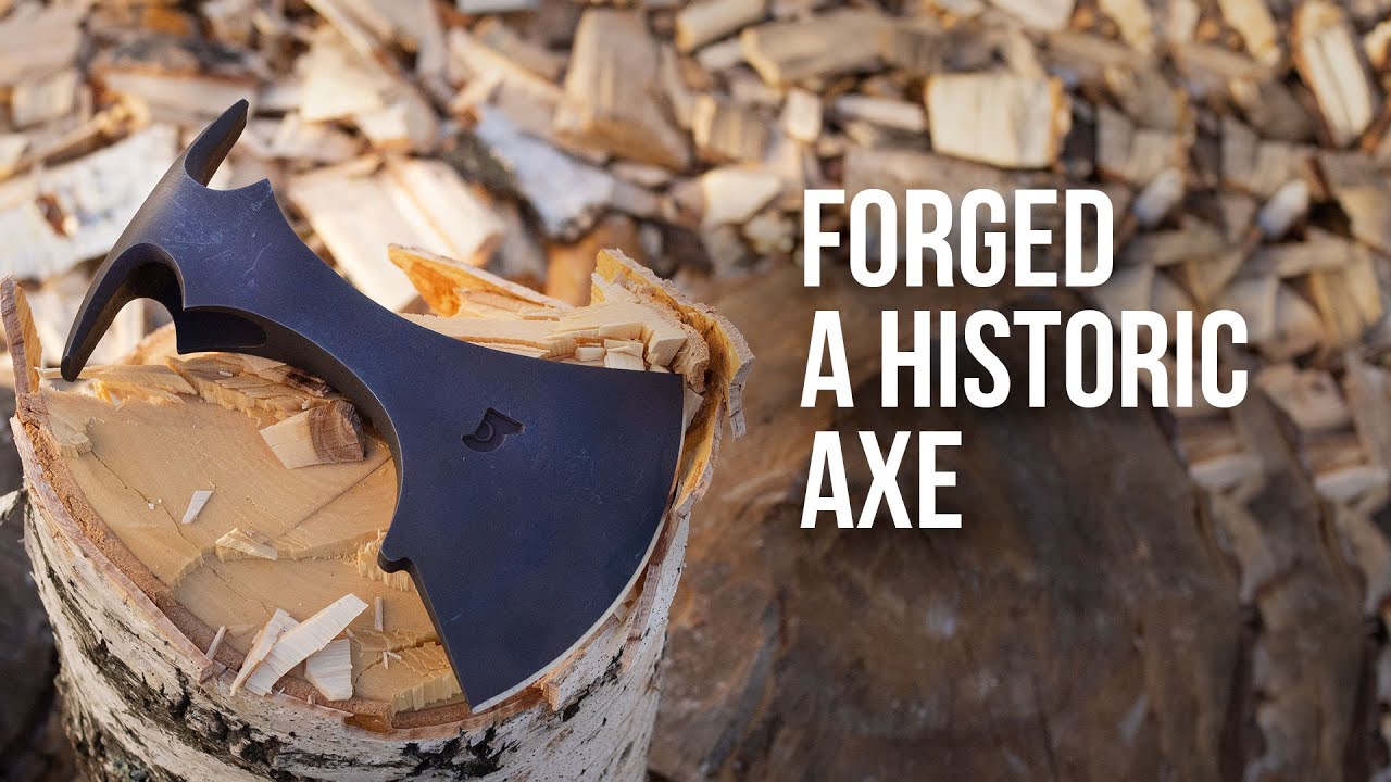 Forged a stunningly beautiful historical axe based on archaeological ...