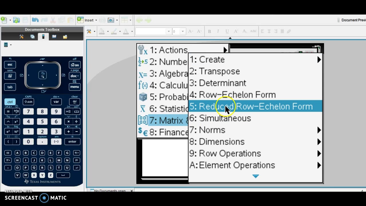 Transpose/ and Row Echelon Method - YouTube