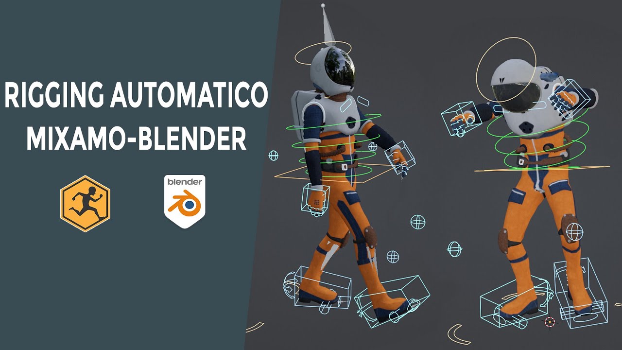 Rigging y Animacion Automatica con Mixamo y Blender - YouTube