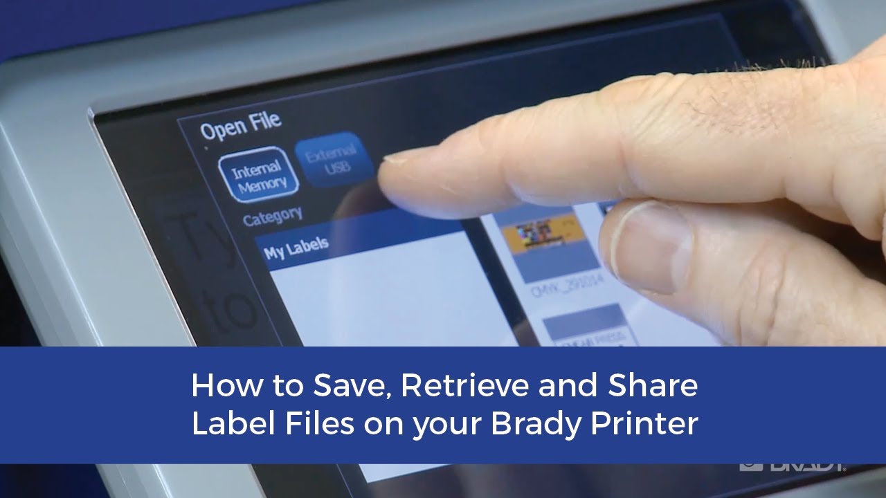 BBP®37 Sign & Label Printer - How to Save, Retrieve and Share Label ...