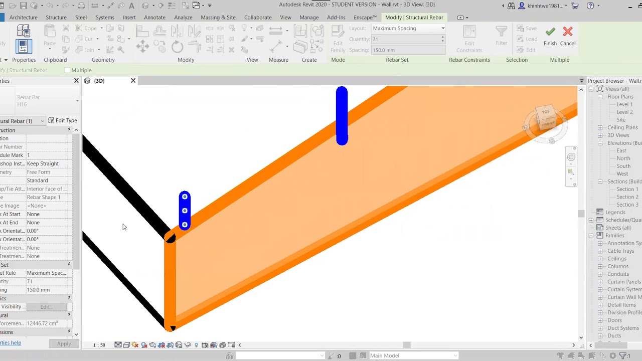 Ramp Support Wall Rebar - YouTube