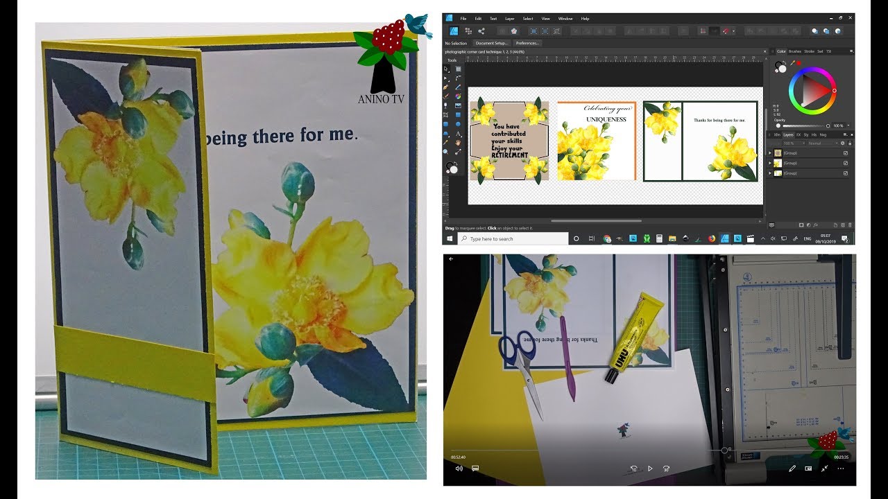 12 Crafts of Cardmaking, Digital Craft, Photographic Corner Card Design ...