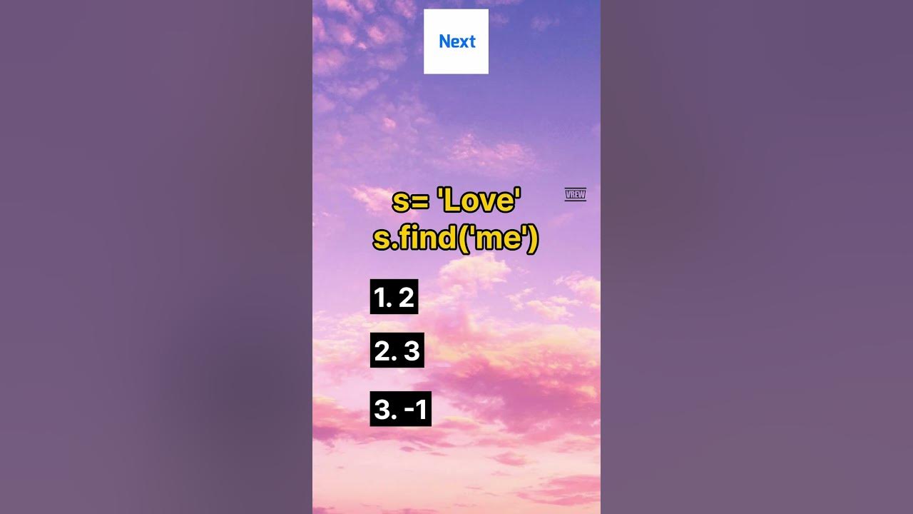 How To Use Find Of Python Quiz Python Pythontutorial Pythonprogramming Pythonforbeginners