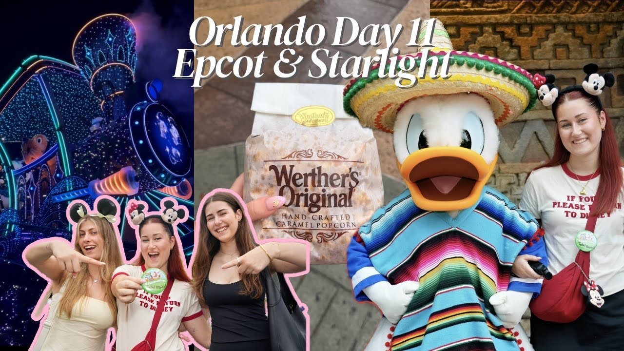 Orlando Day 11! World Showcase, Total Rewind & Starlight Parade🌍🪐 - YouTube