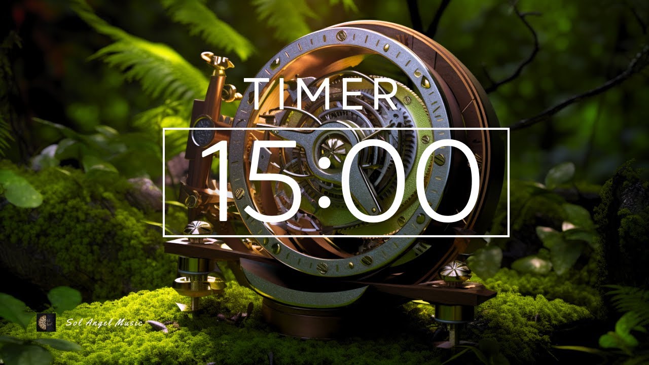 15 Minute Timer | Rain Sounds - GREEN NOISE - YouTube