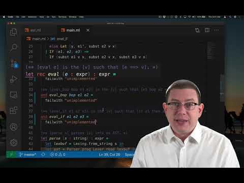SimPL Big Step | OCaml Programming | Chapter 9 Video 20 - YouTube