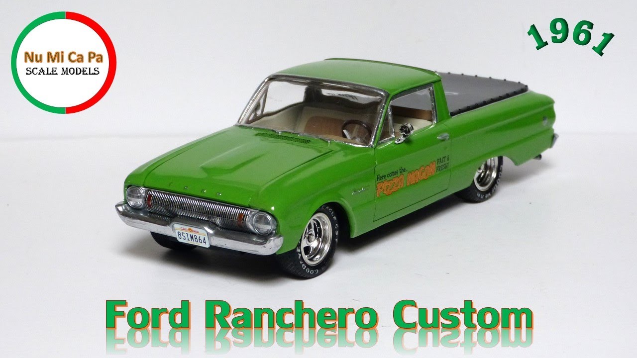1961 Ford Ranchero Custom, AMT-ERTL No. 8062 1/25 Scale Model Kit Build ...