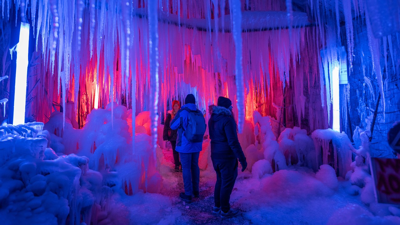Places to visit in Switzerland in winter - Ice Palaces in Schwarzsee ...