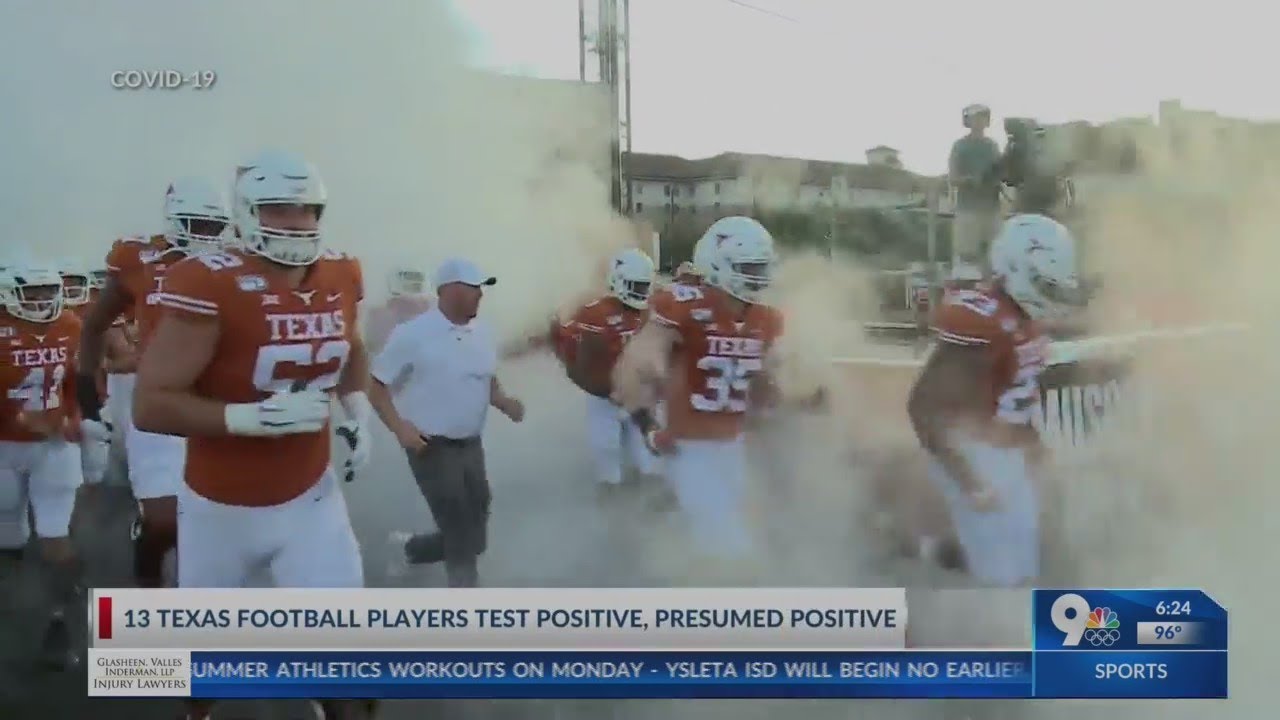 13 UT football players test positive or presumed positive for COVID-19 ...