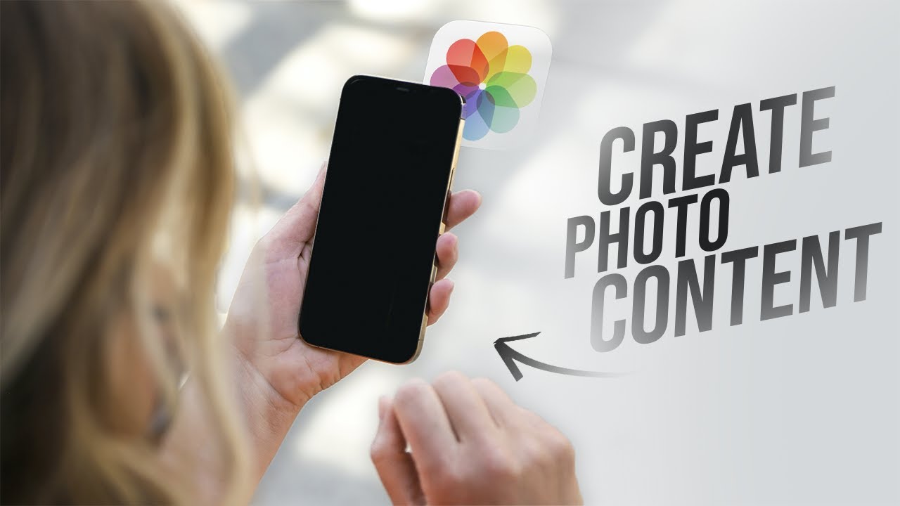 How to Create Photo Content in iPhone (tutorial) - YouTube