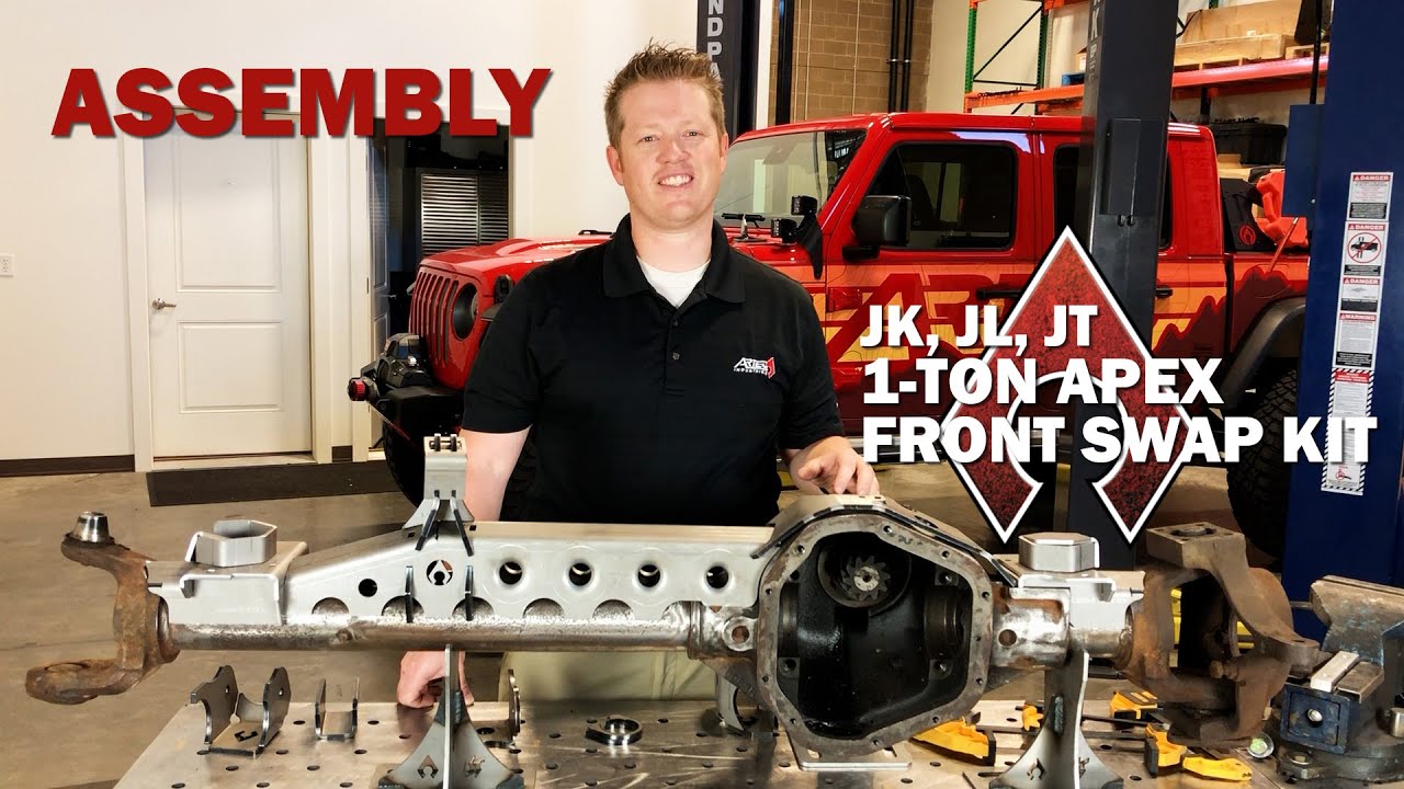 JK JL JT 1-TON APEX FRONT SWAP KIT - YouTube