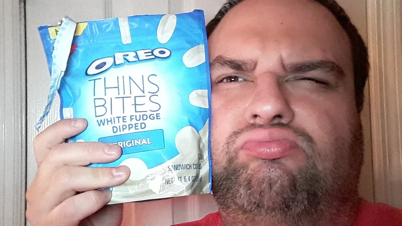 Food Review #186 Oreo Thin Bites White Fudge Dipped - YouTube