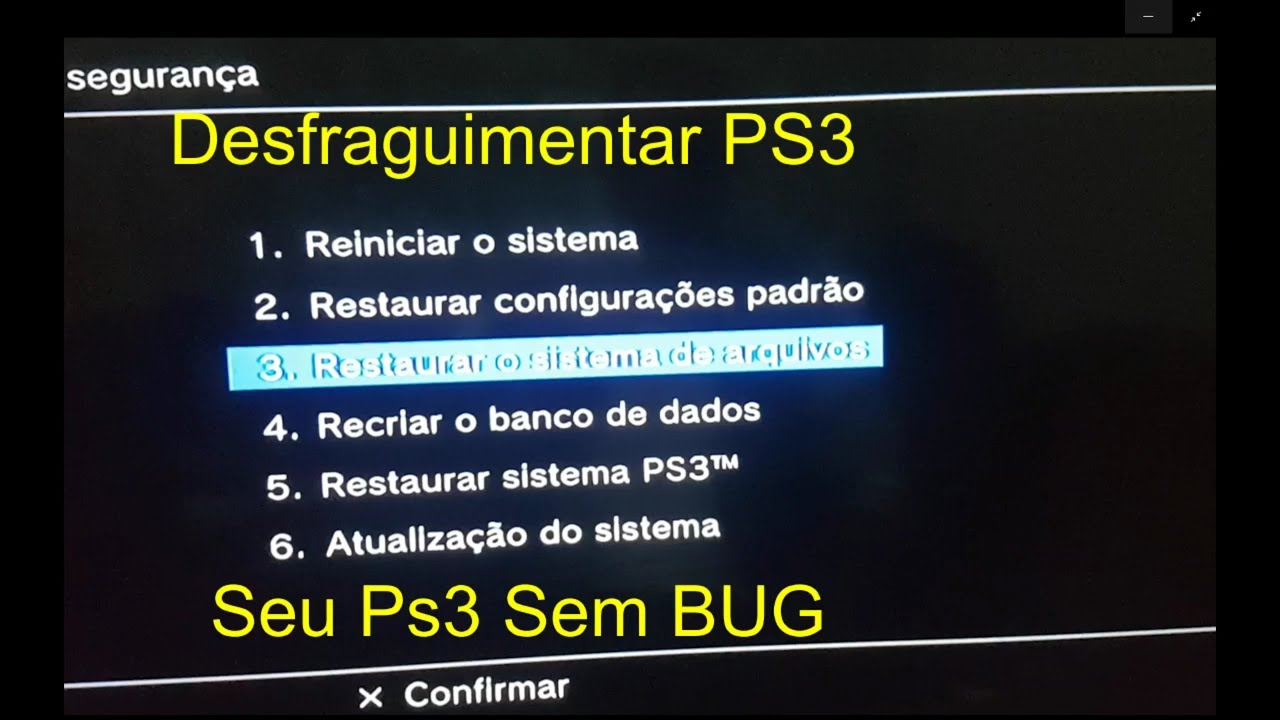 Como Desfraguimentar Ps3 (acionar sistema) - YouTube