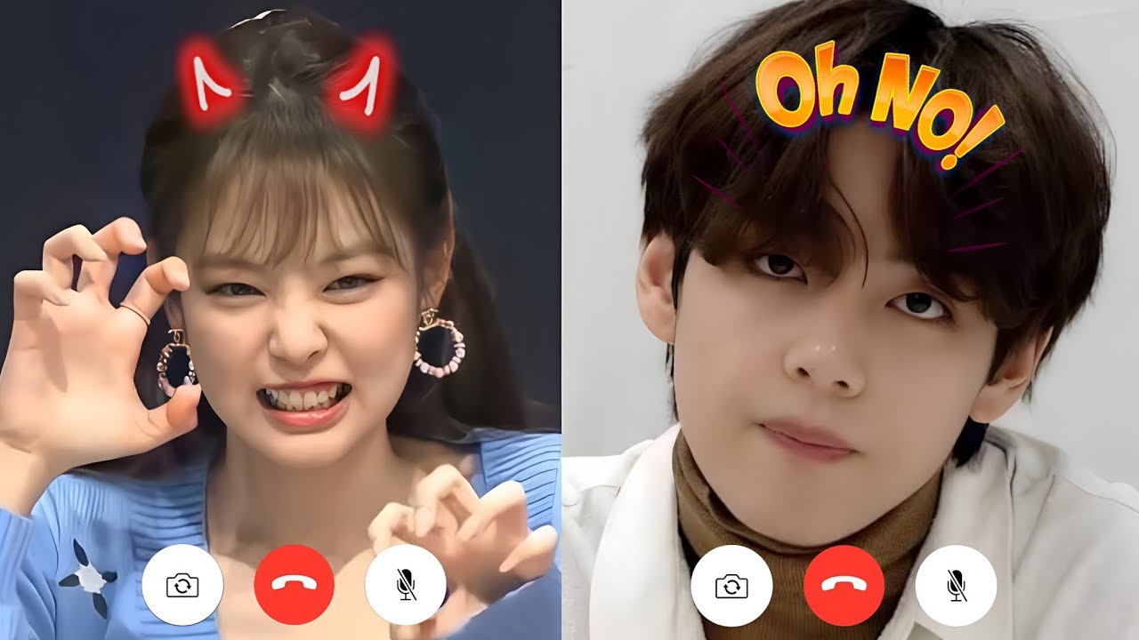 kim taehayung and Jennie video call | angry birds - YouTube