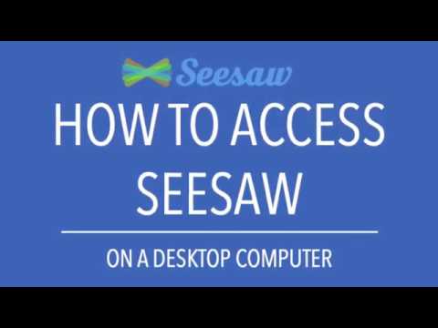 Seesaw Desktop - Parent tutorial - YouTube