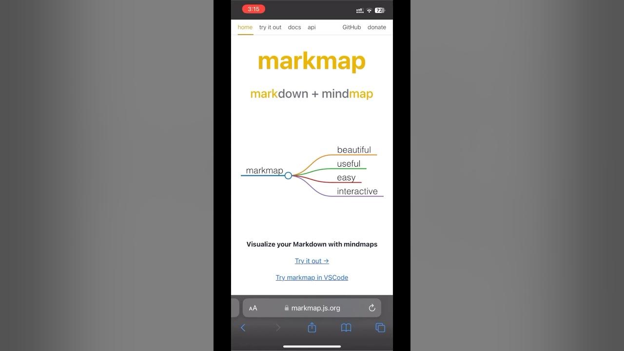 Markmap : Covert your markdown file into interactive mind map - YouTube
